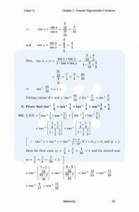 NCERT Solutions for Class 12 Maths Chapter 2 – Inverse Trigonometric ...