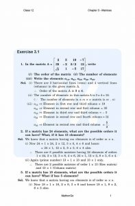 NCERT Solutions for Class 12 Maths Chapter 3 Exercise 3.1 – MathonGo