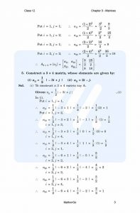 NCERT Solutions for Class 12 Maths Chapter 3 – Matrices – MathonGo