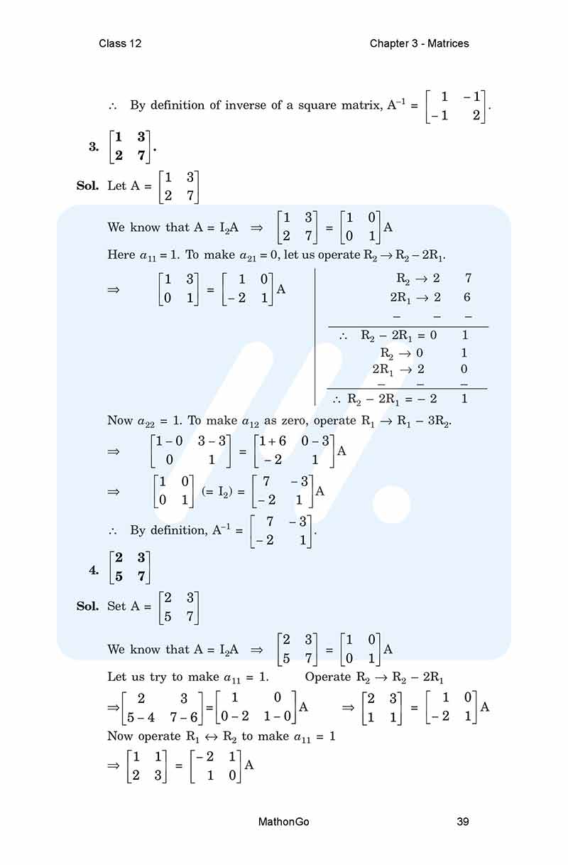 NCERT Solutions for Class 12 Maths Chapter 3 Exercise 3.4 – MathonGo