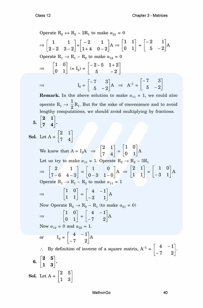NCERT Solutions for Class 12 Maths Chapter 3 Exercise 3.4 – MathonGo