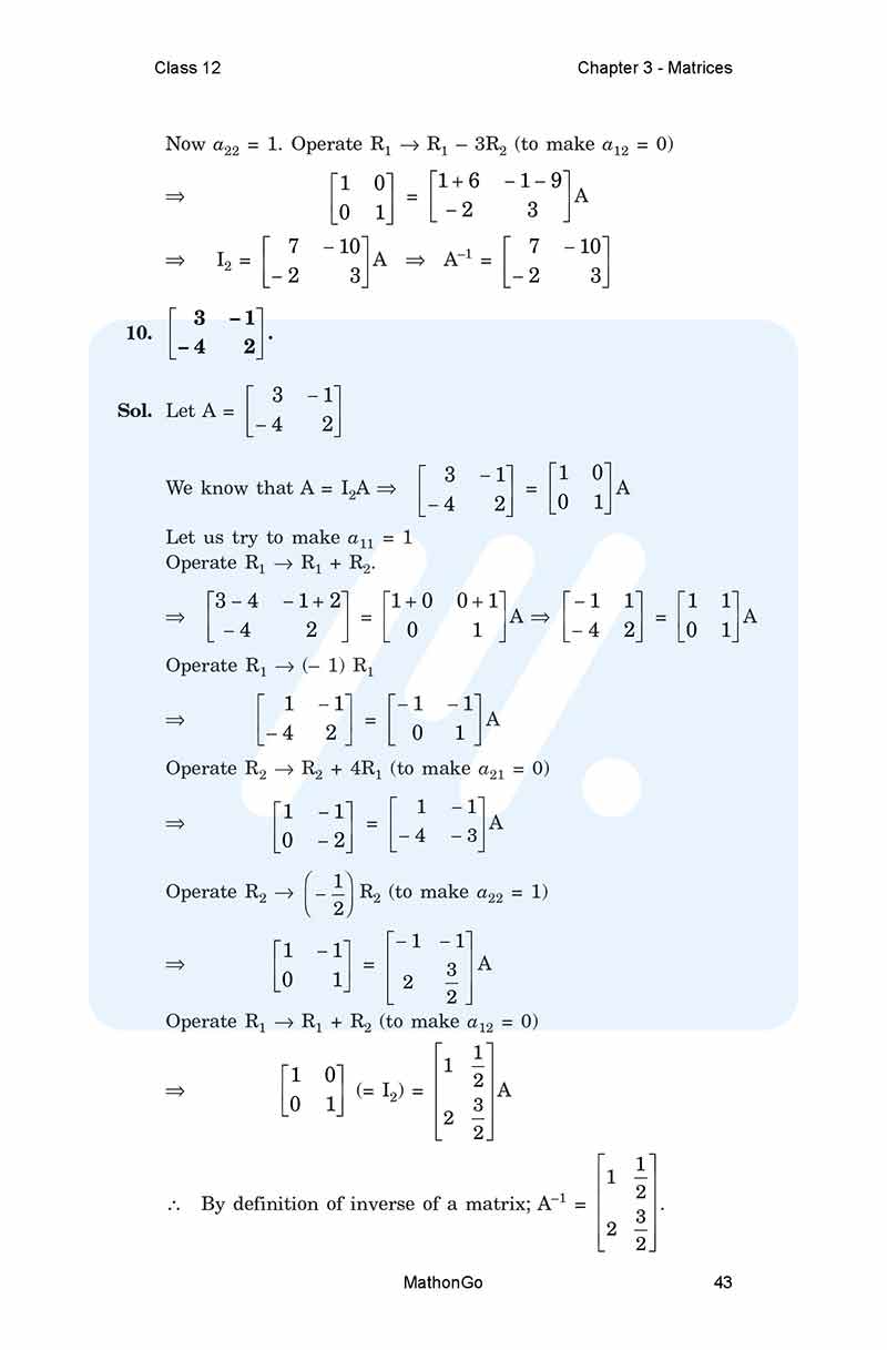 NCERT Solutions for Class 12 Maths Chapter 3 Exercise 3.4 – MathonGo