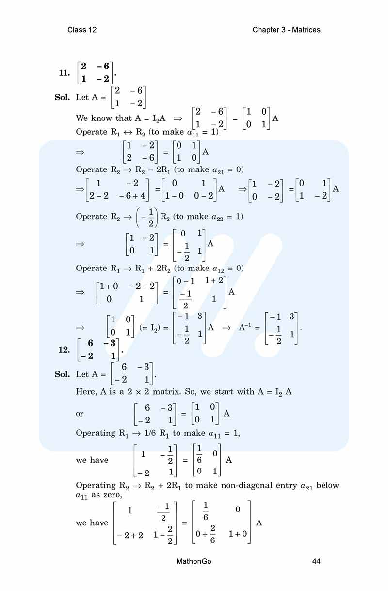 NCERT Solutions for Class 12 Maths Chapter 3 Exercise 3.4 – MathonGo