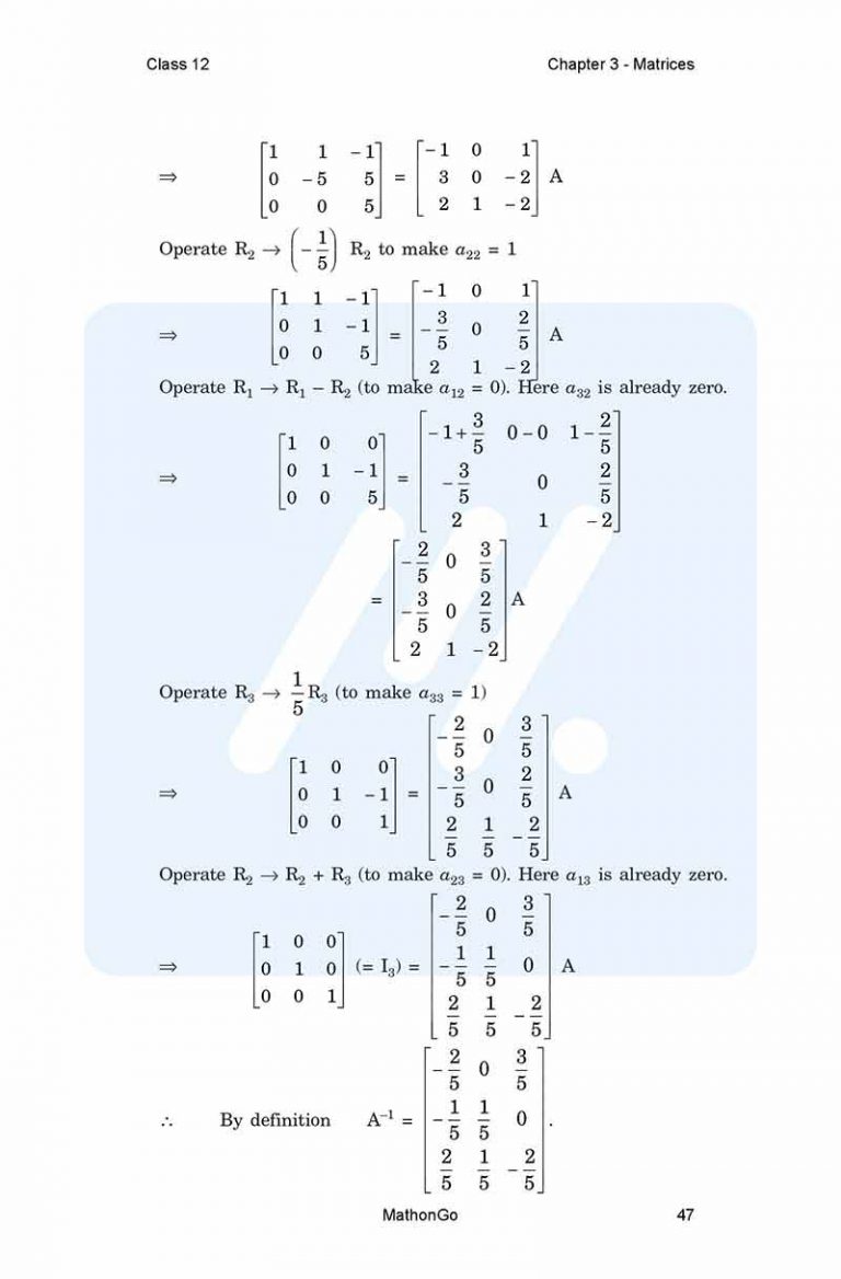 NCERT Solutions for Class 12 Maths Chapter 3 Exercise 3.4 – MathonGo