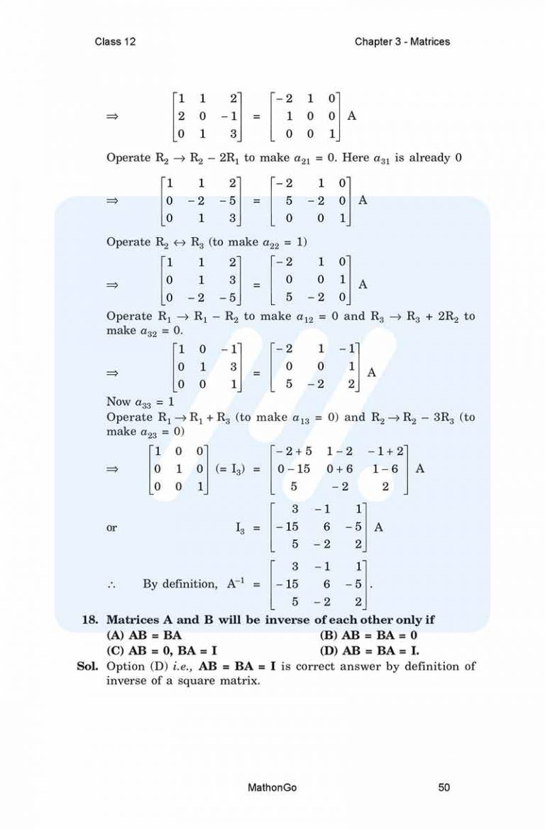 NCERT Solutions for Class 12 Maths Chapter 3 Exercise 3.4 – MathonGo