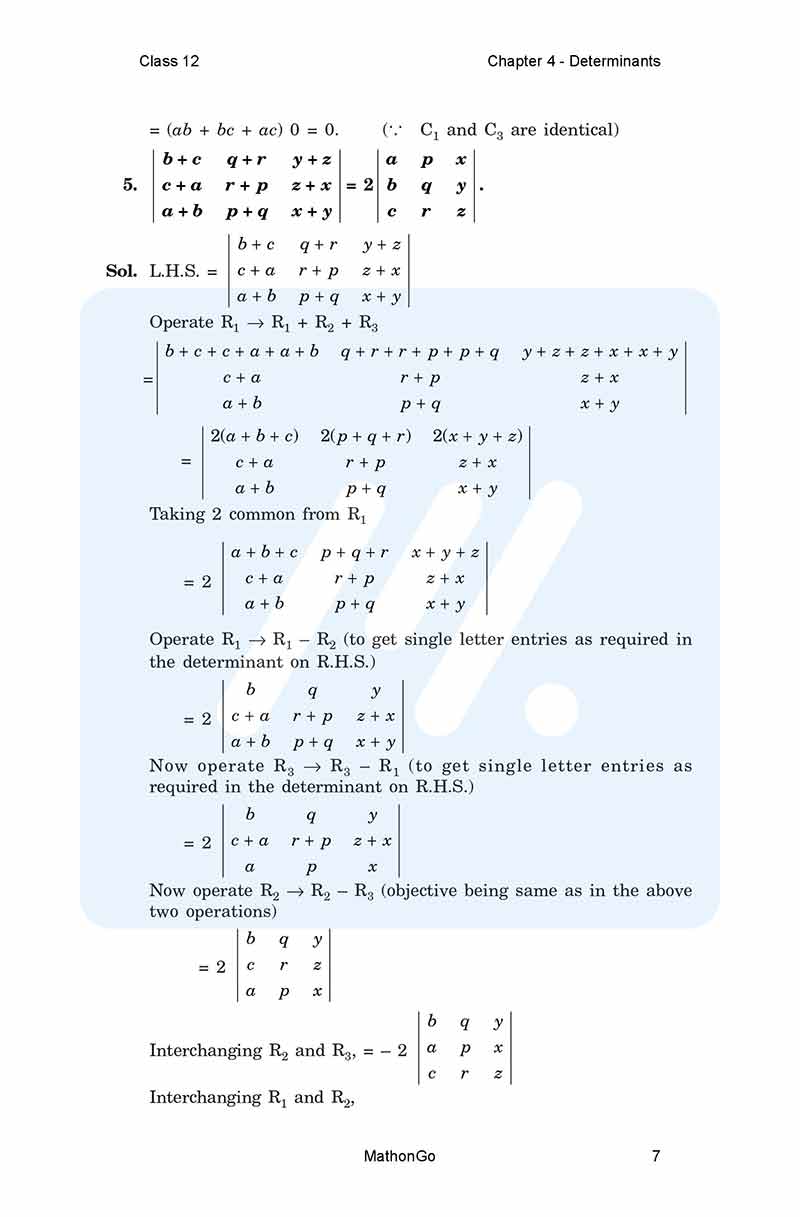 NCERT Solutions for Class 12 Maths Chapter 4 Exercise 4.2 – MathonGo