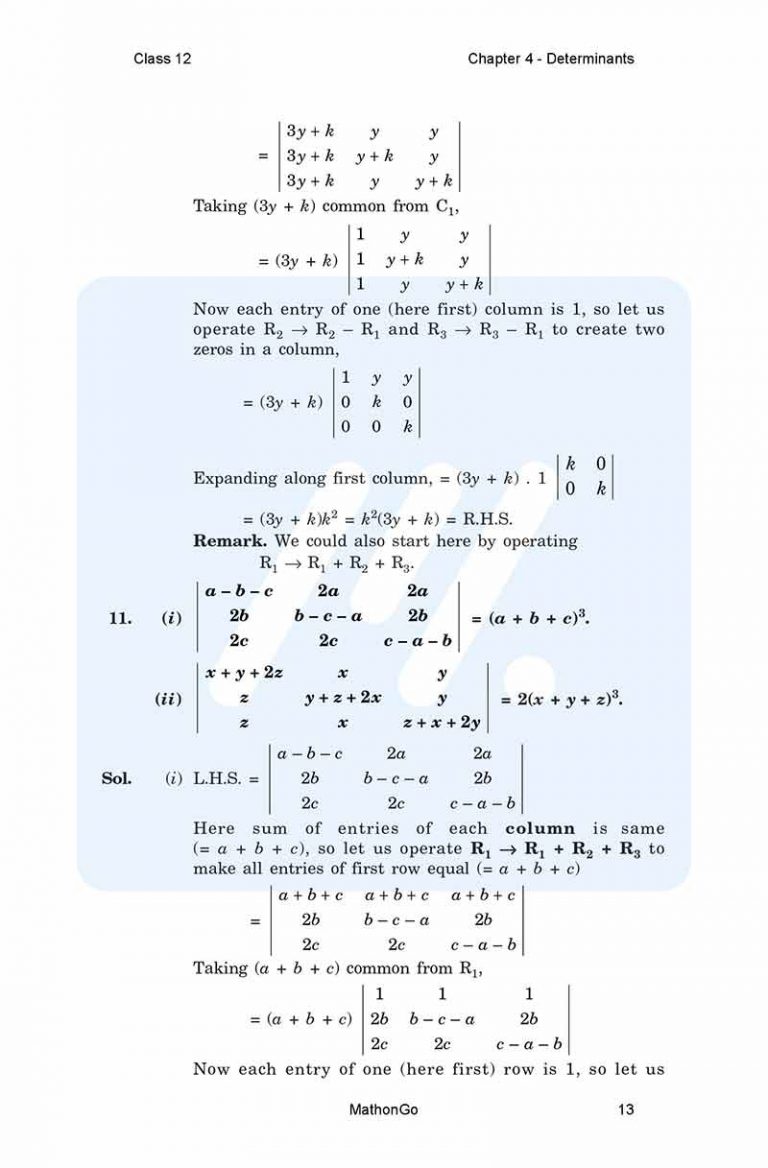 NCERT Solutions for Class 12 Maths Chapter 4 Exercise 4.2 – MathonGo