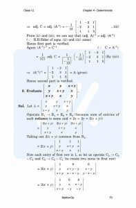 NCERT Solutions for Class 12 Maths Chapter 4 Miscellaneous – MathonGo