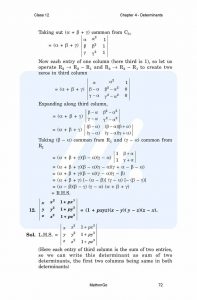 NCERT Solutions for Class 12 Maths Chapter 4 Miscellaneous – MathonGo