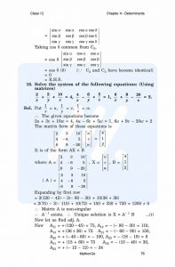 NCERT Solutions for Class 12 Maths Chapter 4 Miscellaneous – MathonGo