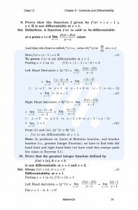 NCERT Solutions for Class 12 Maths Chapter 5 – Continuity and ...