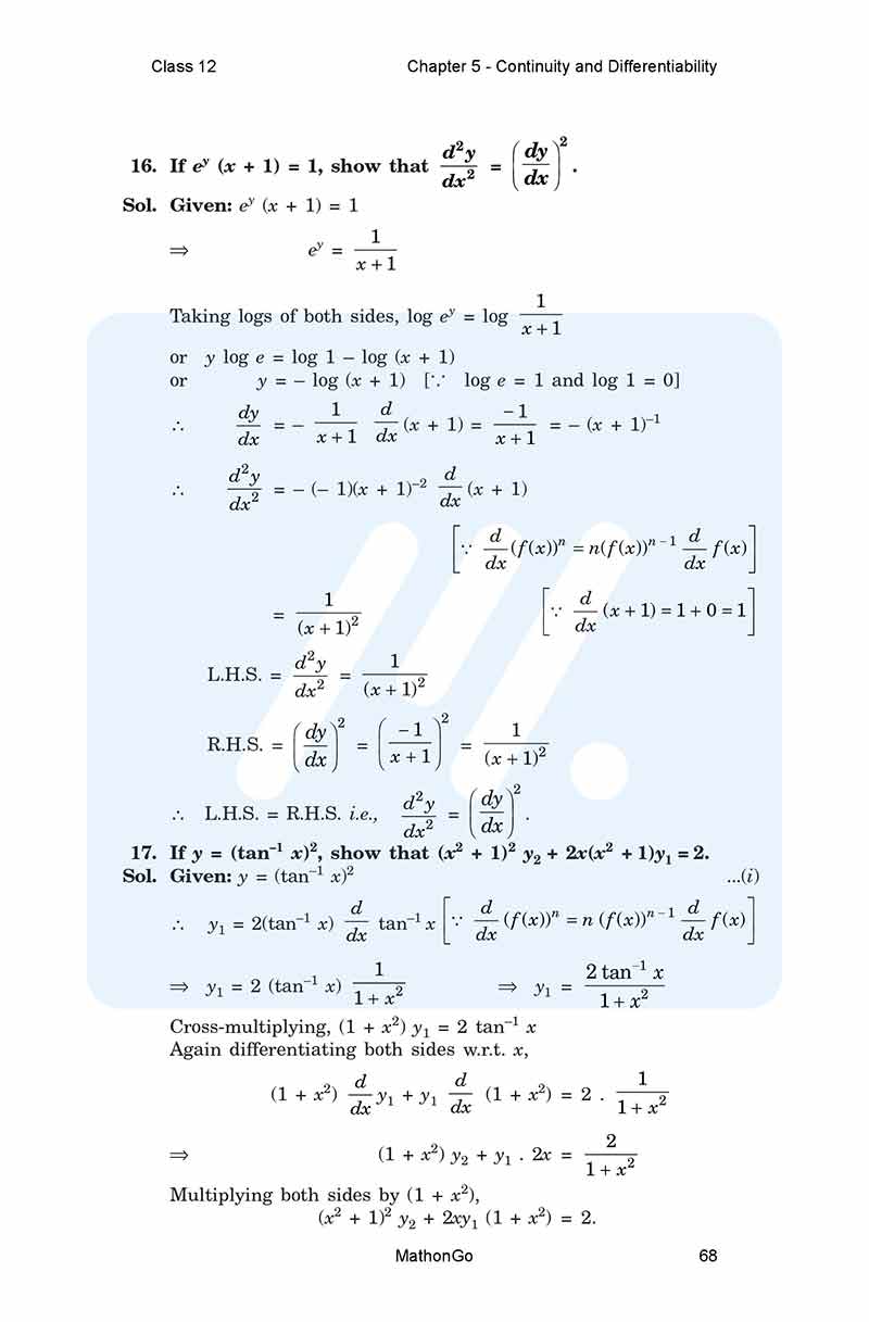 NCERT Solutions for Class 12 Maths Chapter 5 Exercise 5.7 – MathonGo