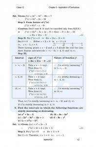 NCERT Solutions for Class 12 Maths Chapter 6 – Application of ...