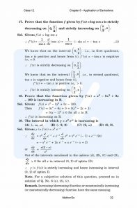 NCERT Solutions for Class 12 Maths Chapter 6 – Application of ...