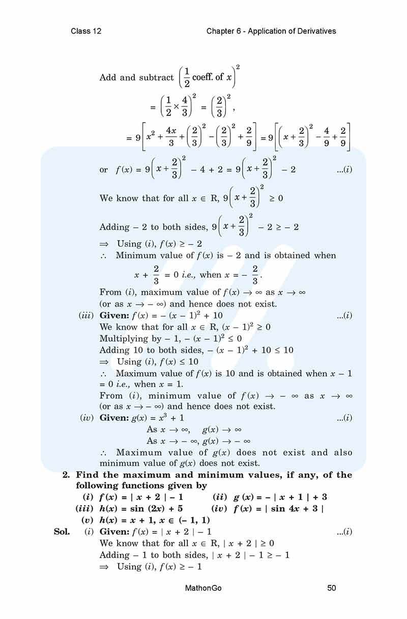 NCERT Solutions for Class 12 Maths Chapter 6 Exercise 6.5 – MathonGo