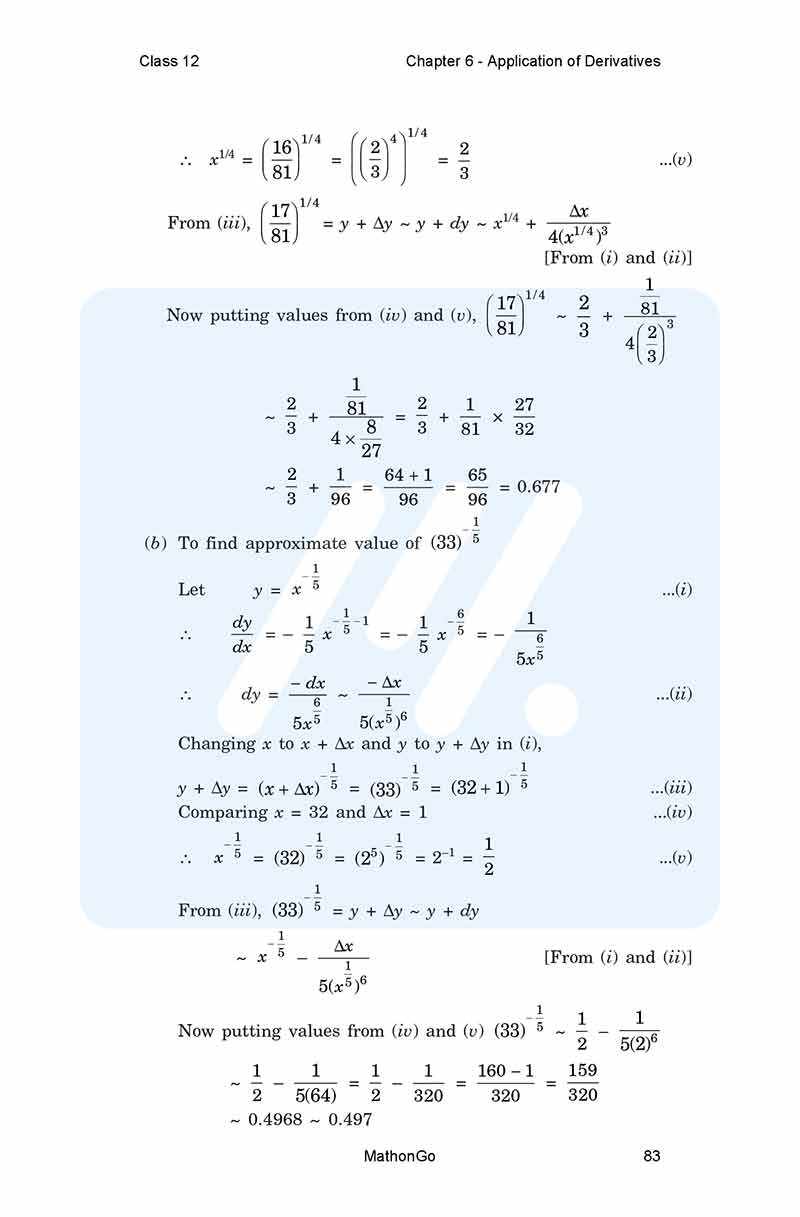 NCERT Solutions for Class 12 Maths Chapter 6 Miscellaneous – MathonGo