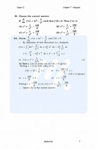NCERT Solutions for Class 12 Maths Chapter 7 Exercise 7.1 – MathonGo
