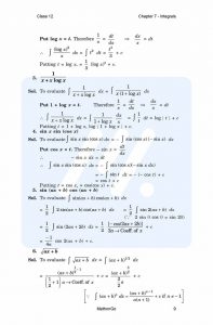 NCERT Solutions for Class 12 Maths Chapter 7 Exercise 7.2 – MathonGo