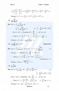 NCERT Solutions for Class 12 Maths Chapter 7 – Integrals – MathonGo