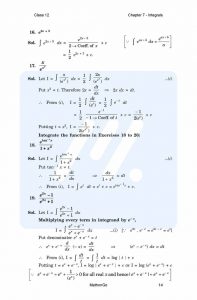 NCERT Solutions for Class 12 Maths Chapter 7 Exercise 7.2 – MathonGo