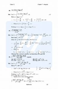 NCERT Solutions for Class 12 Maths Chapter 7 Exercise 7.2 – MathonGo