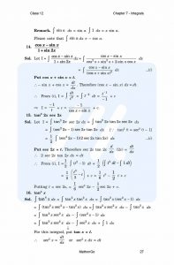 NCERT Solutions for Class 12 Maths Chapter 7 – Integrals – MathonGo