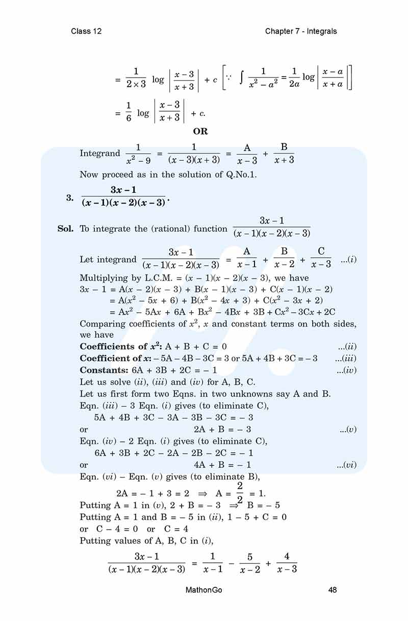 NCERT Solutions for Class 12 Maths Chapter 7 Exercise 7.5 – MathonGo