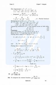 NCERT Solutions for Class 12 Maths Chapter 7 Exercise 7.5 – MathonGo