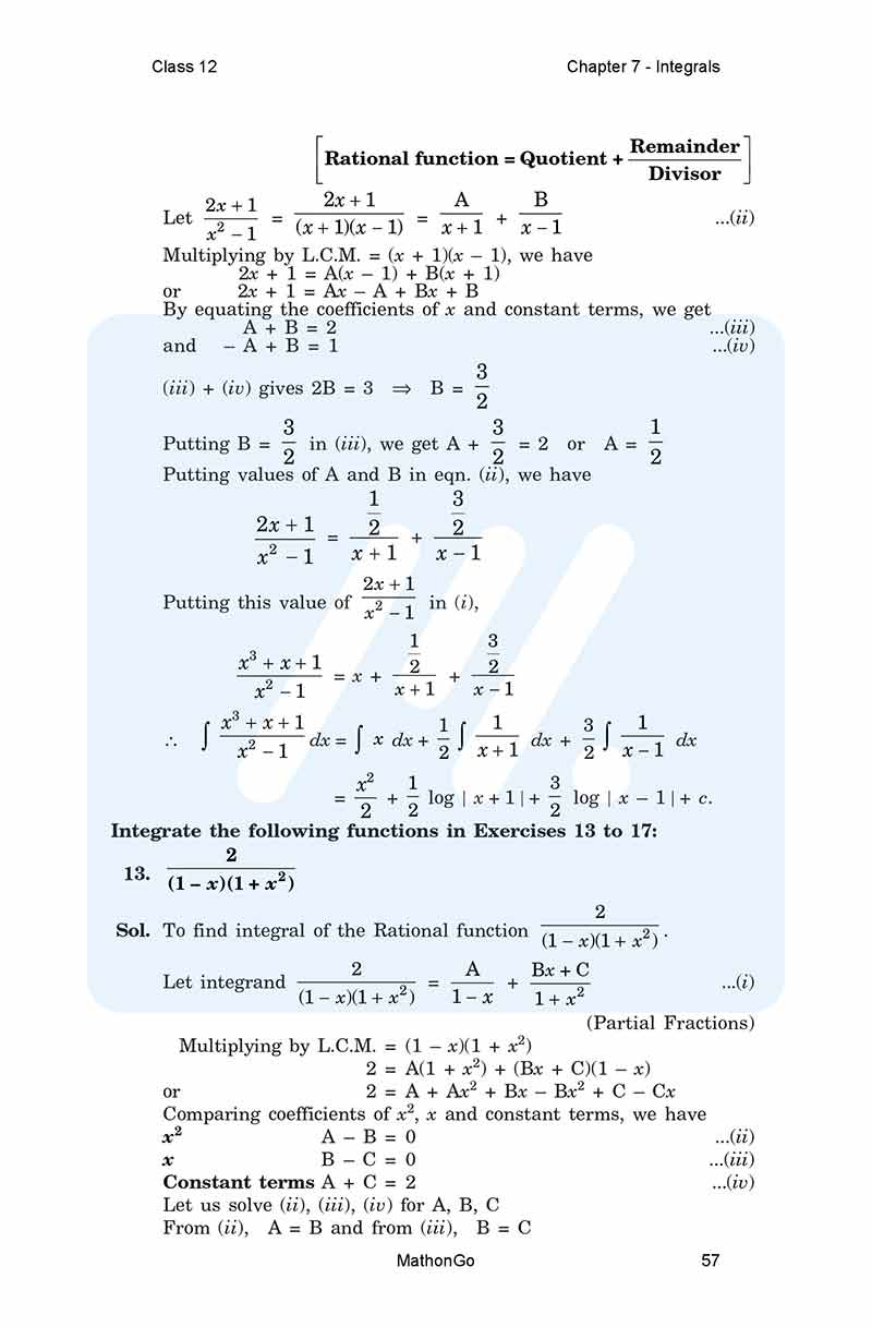 NCERT Solutions for Class 12 Maths Chapter 7 Exercise 7.5 – MathonGo