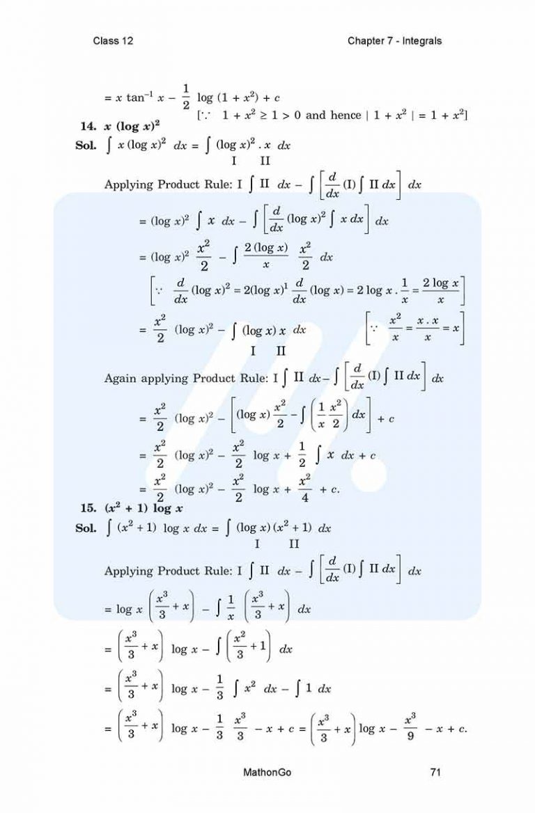NCERT Solutions for Class 12 Maths Chapter 7 Exercise 7.6 – MathonGo