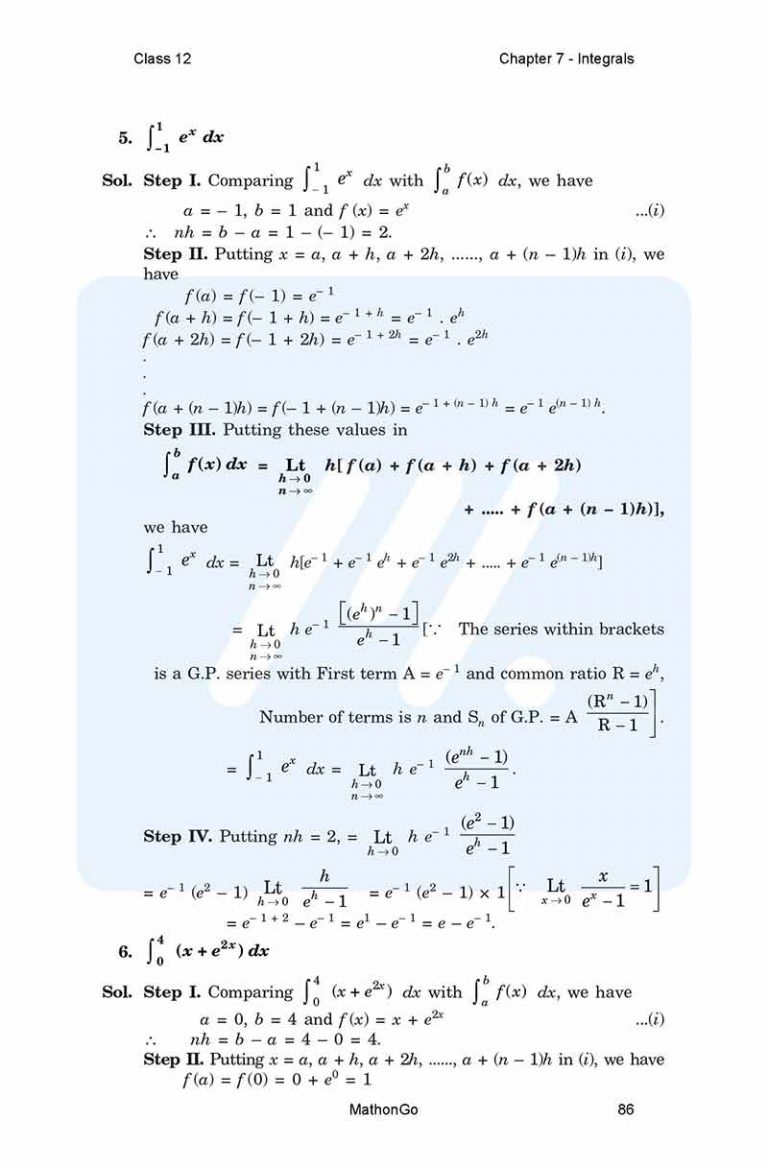 NCERT Solutions for Class 12 Maths Chapter 7 Exercise 7.8 – MathonGo