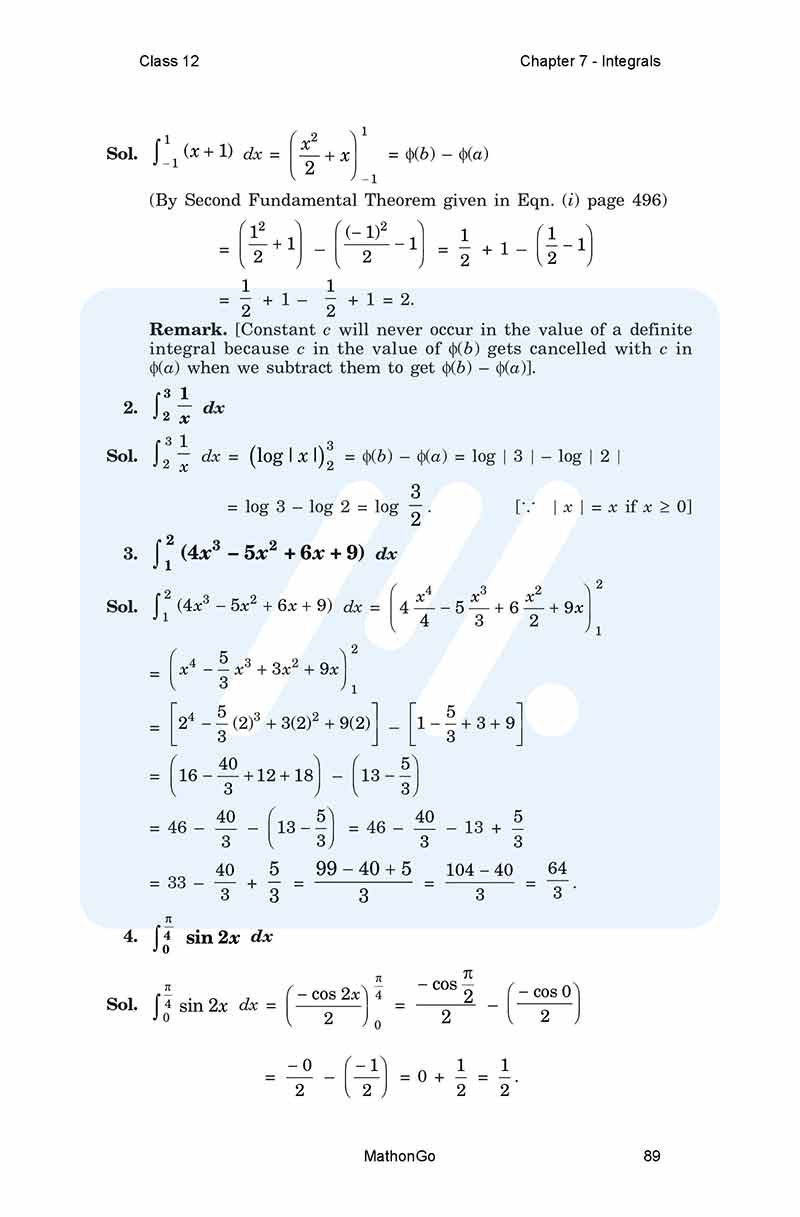 NCERT Solutions for Class 12 Maths Chapter 7 Exercise 7.9 – MathonGo