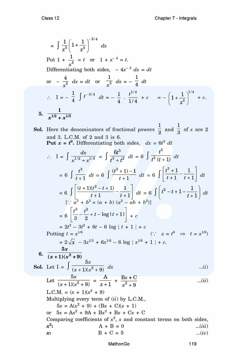NCERT Solutions for Class 12 Maths Chapter 7 Miscellaneous – MathonGo