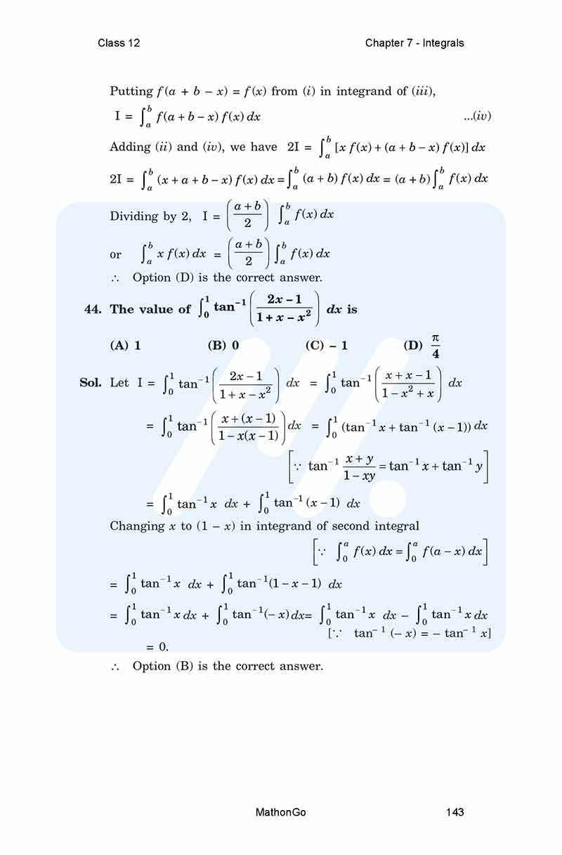 NCERT Solutions for Class 12 Maths Chapter 7 Miscellaneous – MathonGo