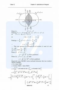 NCERT Solutions for Class 12 Maths Chapter 8 – Application of Integrals ...