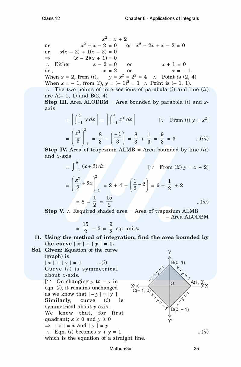 NCERT Solutions for Class 12 Maths Chapter 8 Miscellaneous – MathonGo