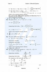 NCERT Solutions for Class 12 Maths Chapter 9 – Differential Equations – MathonGo