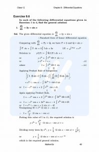 NCERT Solutions for Class 12 Maths Chapter 9 Exercise 9.6 – MathonGo