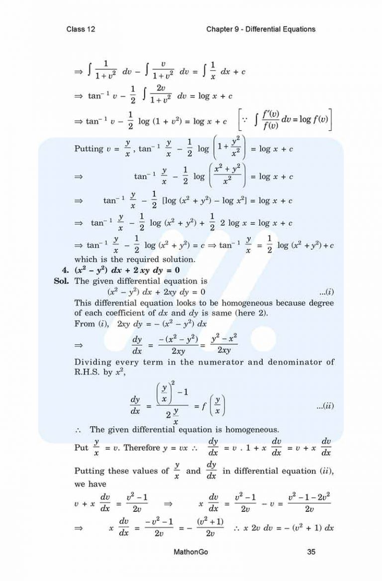 NCERT Solutions for Class 12 Maths Chapter 9 Exercise 9.5 – MathonGo
