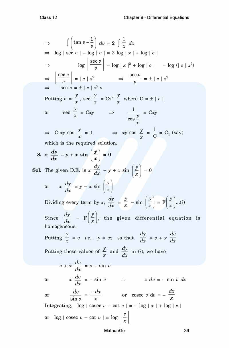 NCERT Solutions for Class 12 Maths Chapter 9 Exercise 9.5 – MathonGo