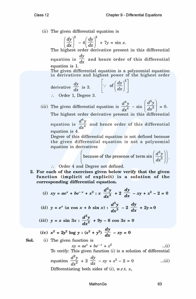 Ncert Solutions For Class 12 Maths Chapter 9 Miscellaneous Mathongo 9189
