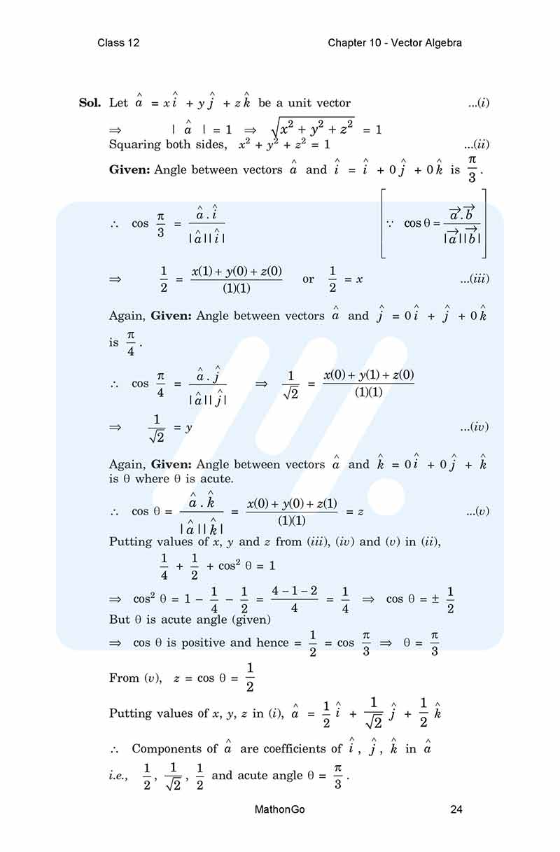 NCERT Solutions for Class 12 Maths Chapter 10 Exercise 10.4 – MathonGo