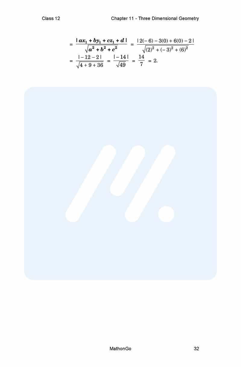 NCERT Solutions for Class 12 Maths Chapter 11 – Three Dimensional ...
