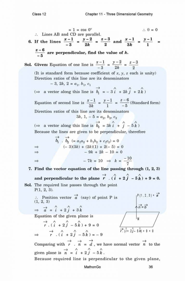 NCERT Solutions for Class 12 Maths Chapter 11 Miscellaneous – MathonGo