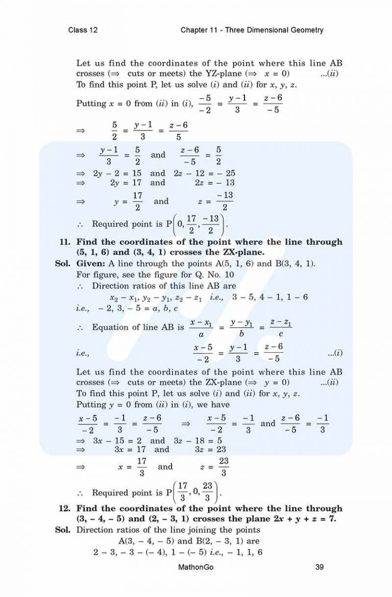 NCERT Solutions for Class 12 Maths Chapter 11 Miscellaneous – MathonGo