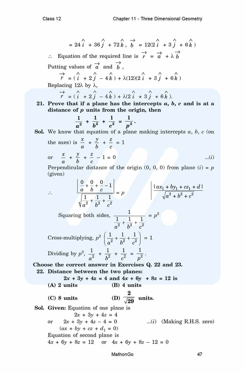 NCERT Solutions for Class 12 Maths Chapter 11 Miscellaneous – MathonGo