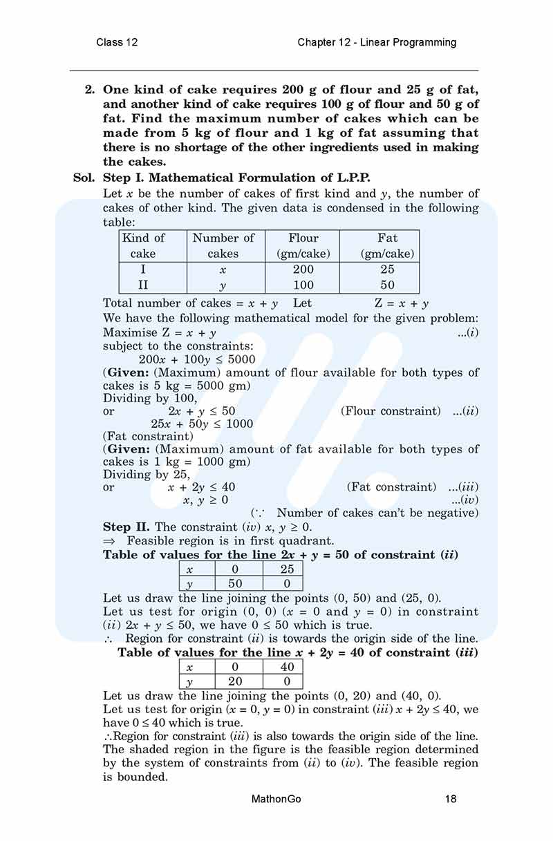 NCERT Solutions for Class 12 Maths Chapter 12 – Linear Programming ...