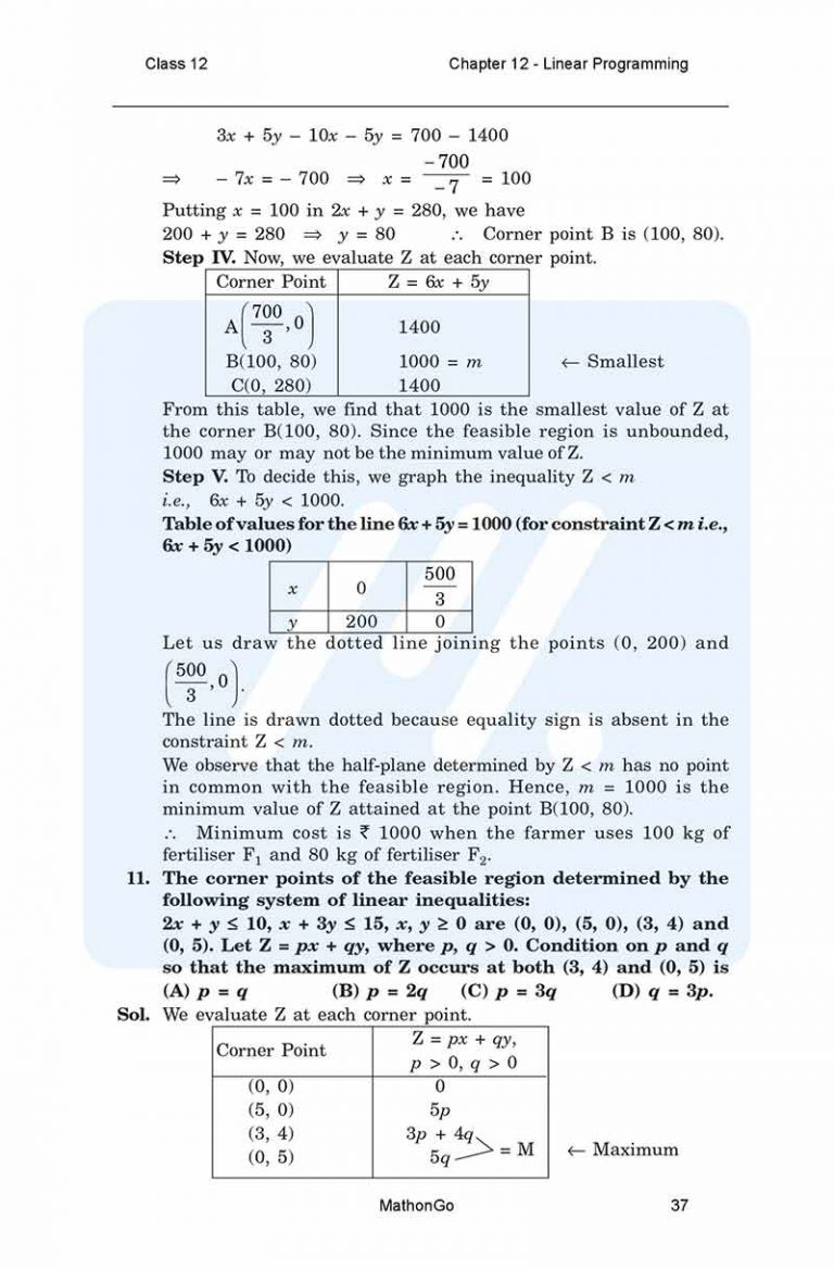 NCERT Solutions for Class 12 Maths Chapter 12 Exercise 12.2 – MathonGo