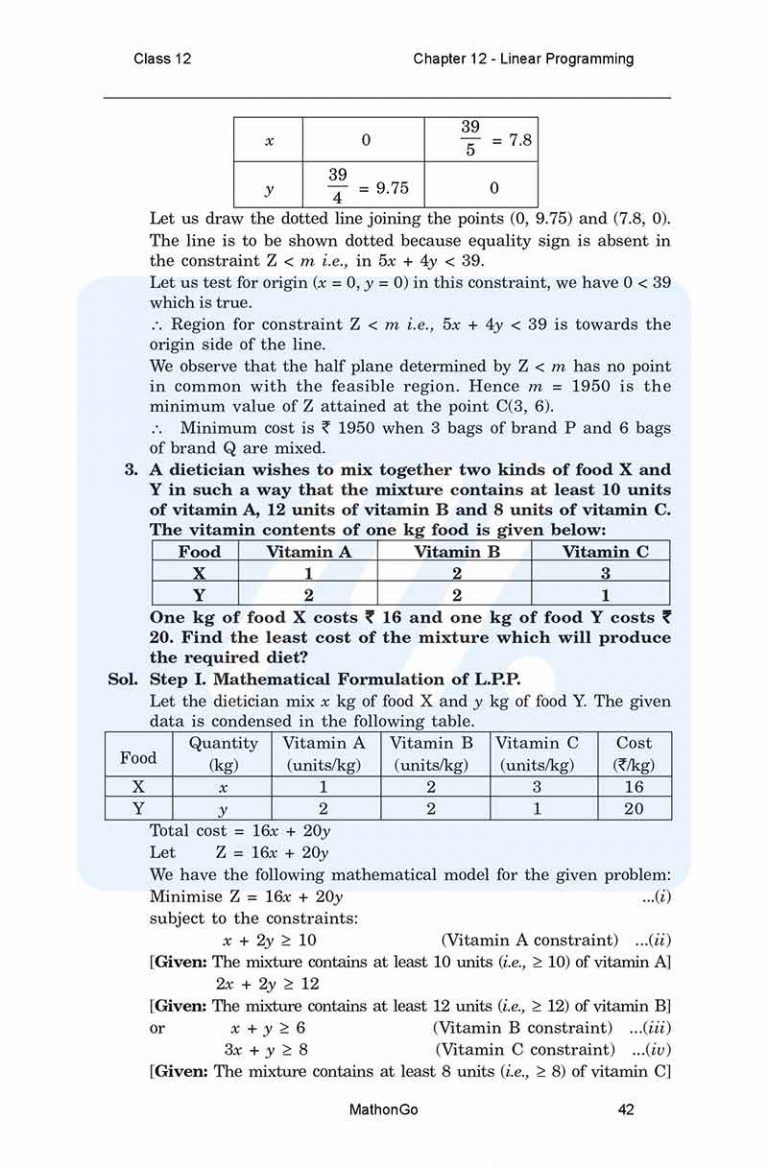 NCERT Solutions for Class 12 Maths Chapter 12 Miscellaneous – MathonGo