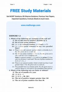 NCERT Solutions for Class 11 Maths Chapter 1 Exercise 1.2 – MathonGo